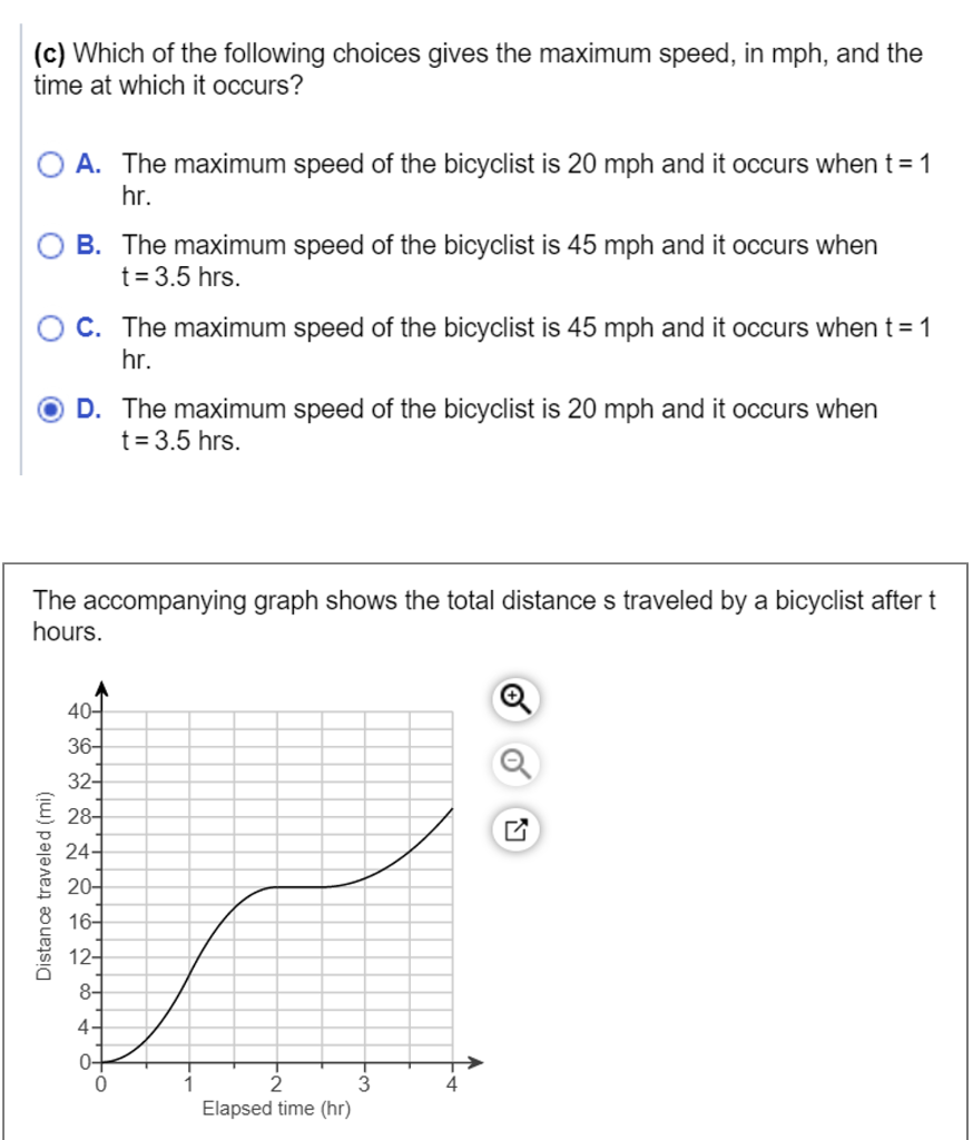 Solved (c) Which of the following choices gives the maximum | Chegg.com