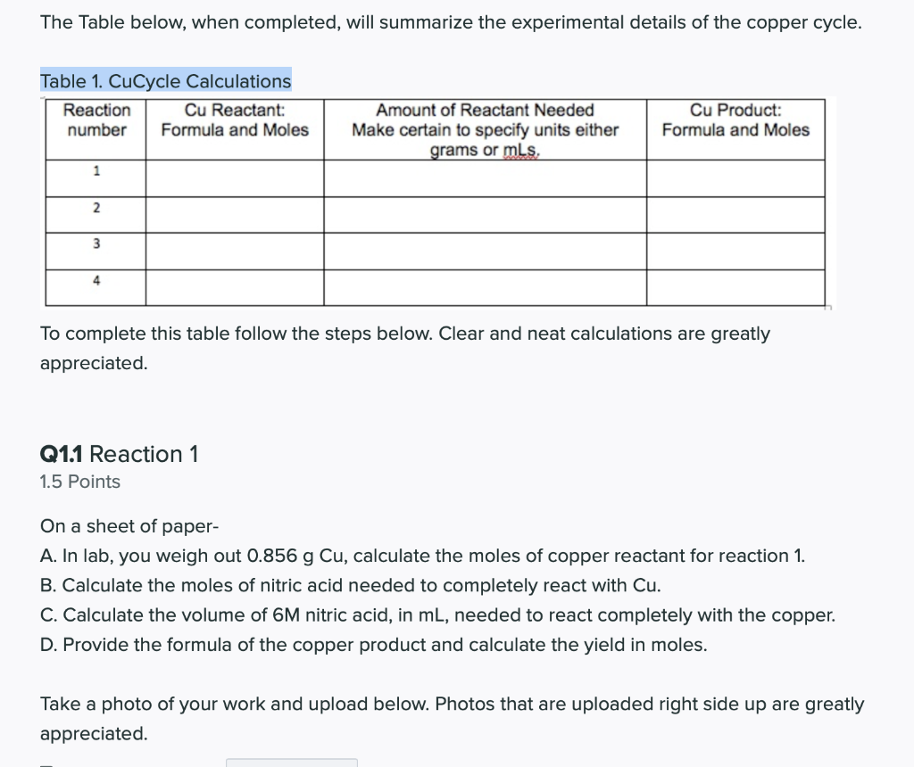 The Table below, when completed, will summarize the | Chegg.com