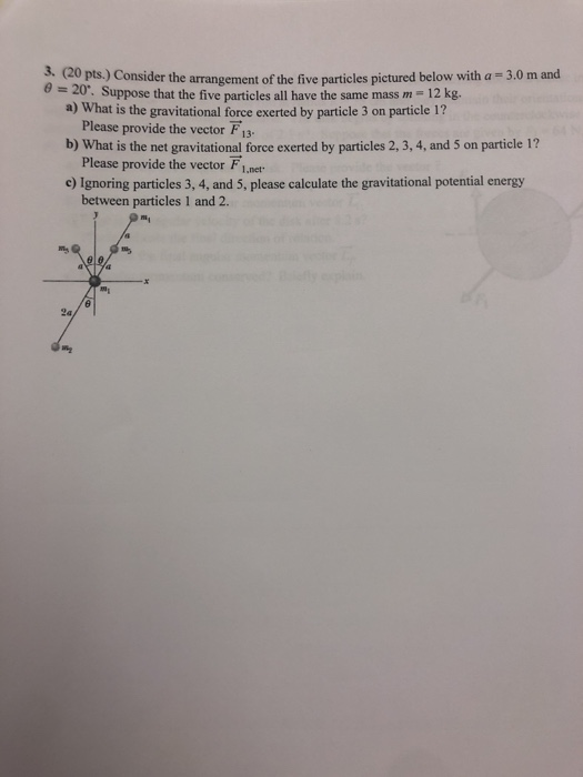 Solved 3. (20 pts.) Consider the arrangement of the five | Chegg.com