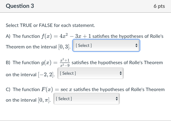 Solved Select TRUE or FALSE for each statement. A) The | Chegg.com