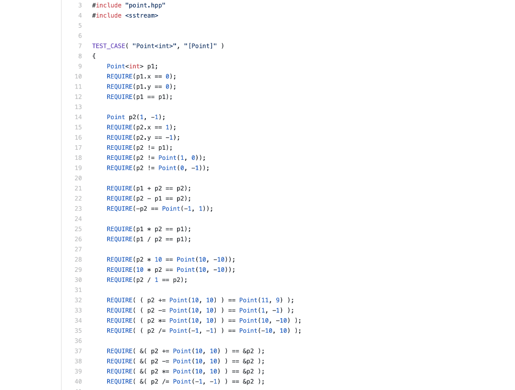 #include..point.hpp.. #include 3 ", "[Point]") 8 | Chegg.com