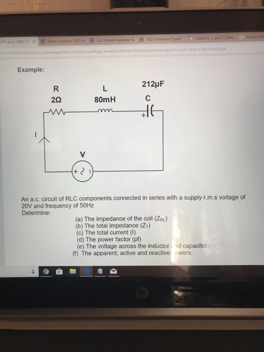 Solved ro2 ()L02 Solved Example Q Ta2 Solutions (1)pd Series | Chegg.com