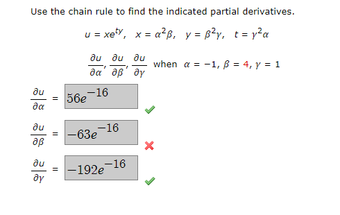 Solved Use the chain rule to find the indicated partial | Chegg.com