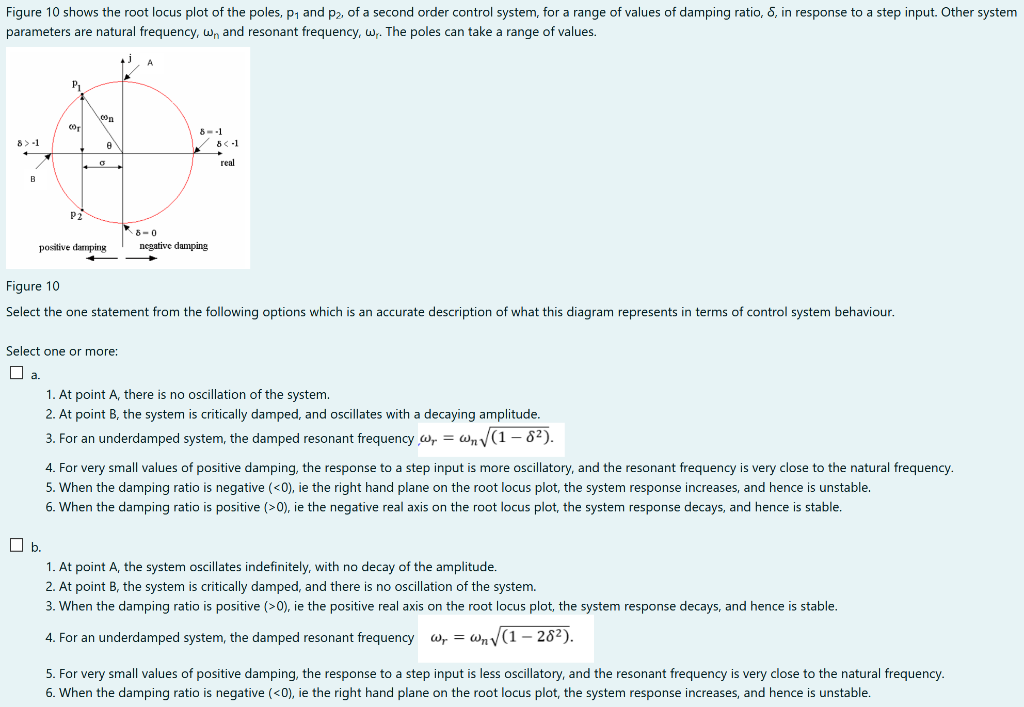 Solved Figure 10 shows the root locus plot of the poles, P, | Chegg.com