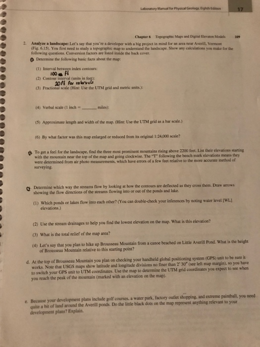 Laboratory Manual for Physical Geology.Eighth Ednon | Chegg.com