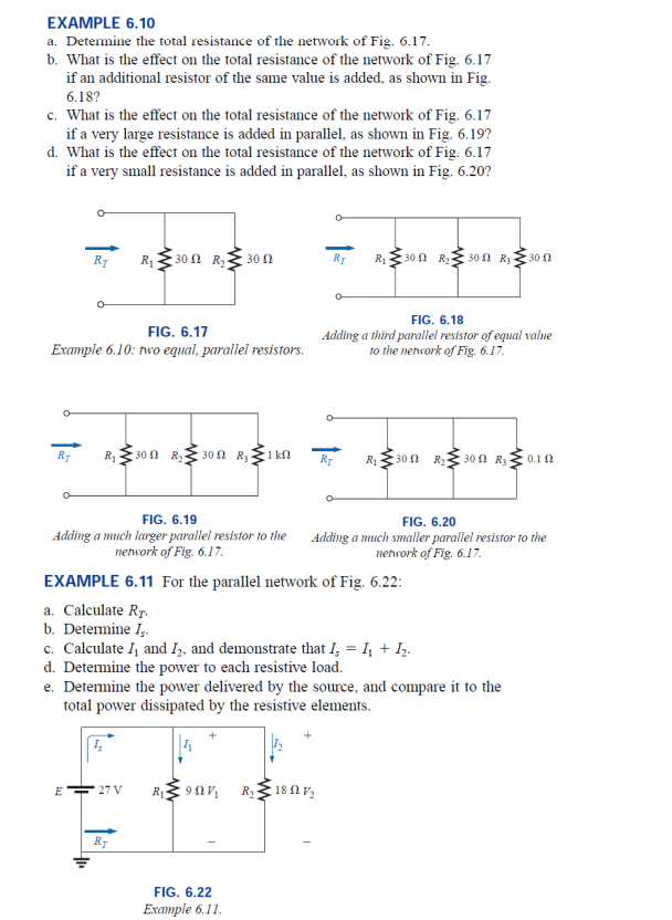 Solved EXAMPLE 6.10 a. Determine the total resistance of the | Chegg.com