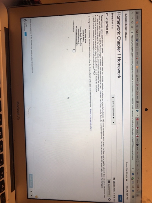 Solved Homework: Chapter 1 Homework P1-2 (similar to) he | Chegg.com