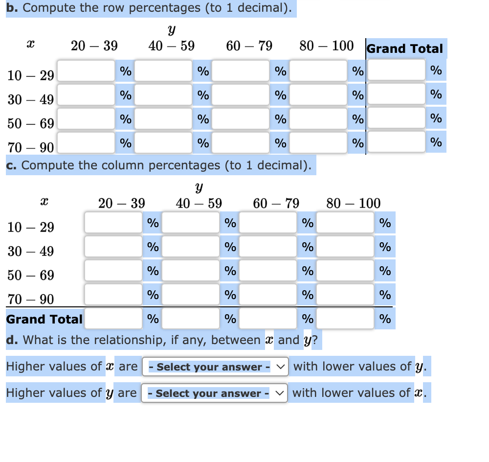 Solved The following observations are for two quantitative | Chegg.com