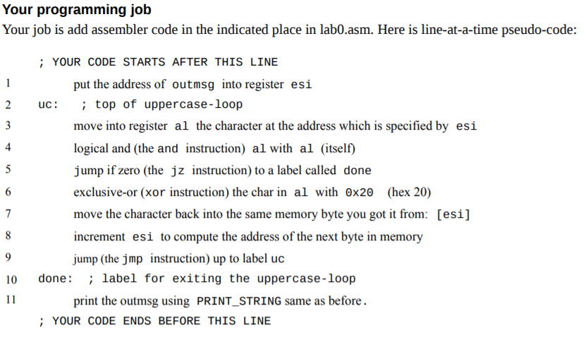 Solved Assembly Programming Language Intel 32 byte: Starting | Chegg.com