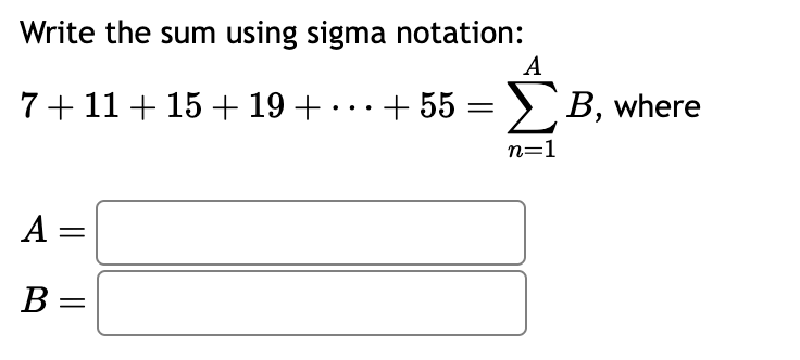 Solved Write the sum using sigma | Chegg.com