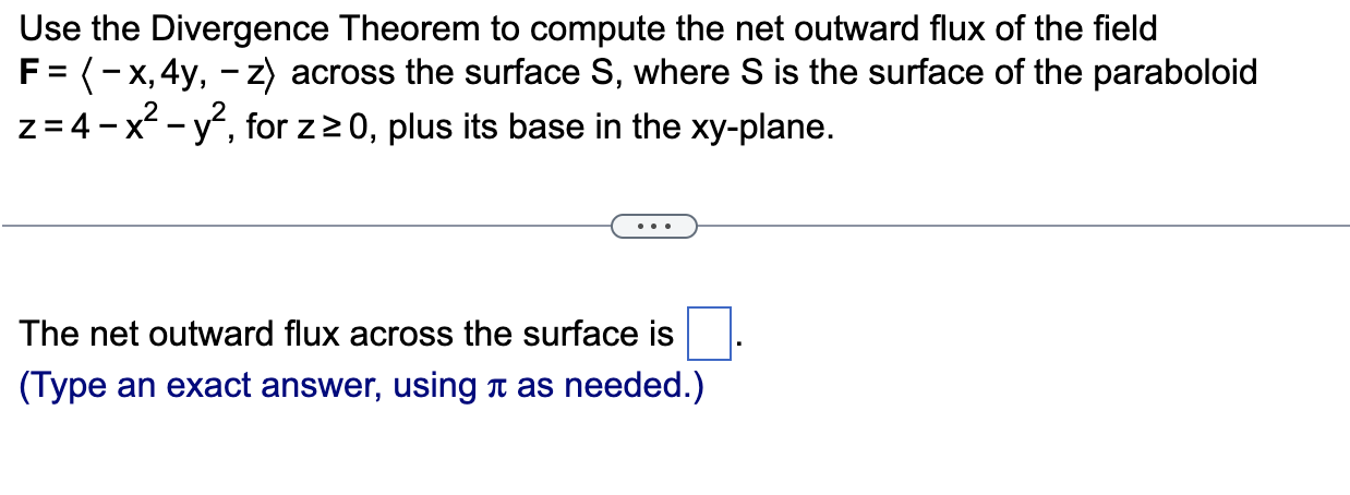 Solved Use the Divergence Theorem to compute the net outward | Chegg.com