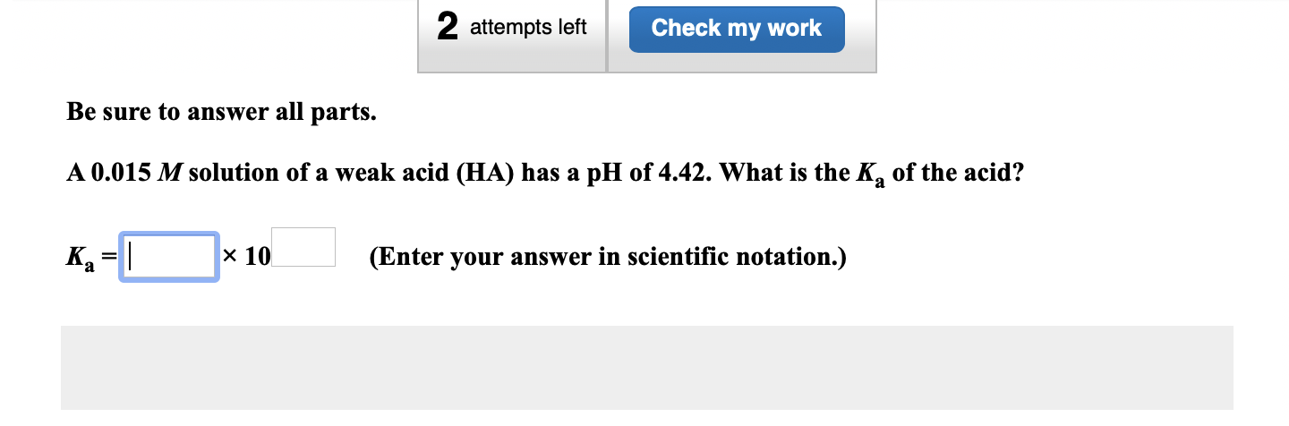 Solved 2 attempts left Check my work Be sure to answer all | Chegg.com