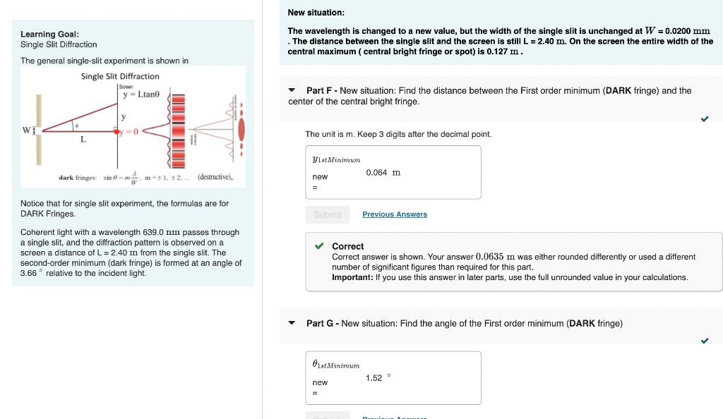 Solved New situation: Learning Goal: The wavelength is | Chegg.com