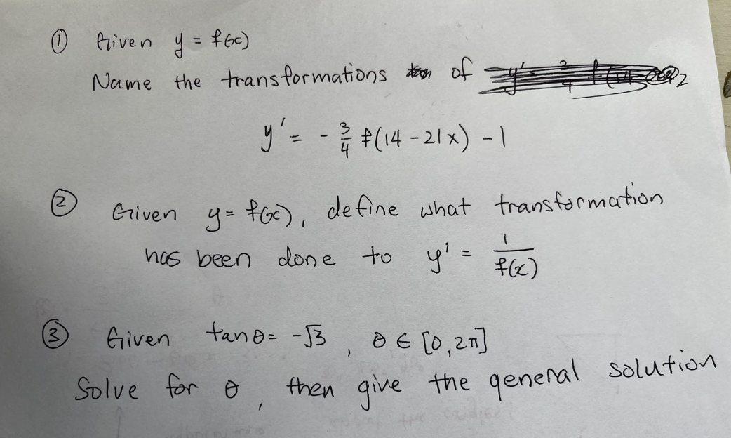Solved Can you please explain how to do each question? I | Chegg.com