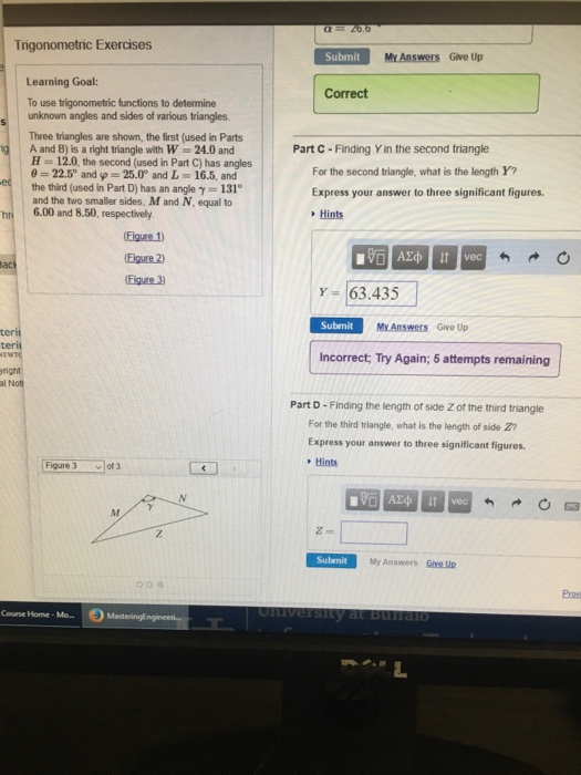 Solved To use trigonometric functions to determine unknown | Chegg.com