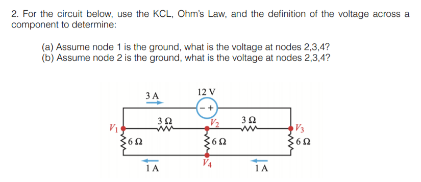 Solved 1. For the circuit below: (a) Identify and label all | Chegg.com