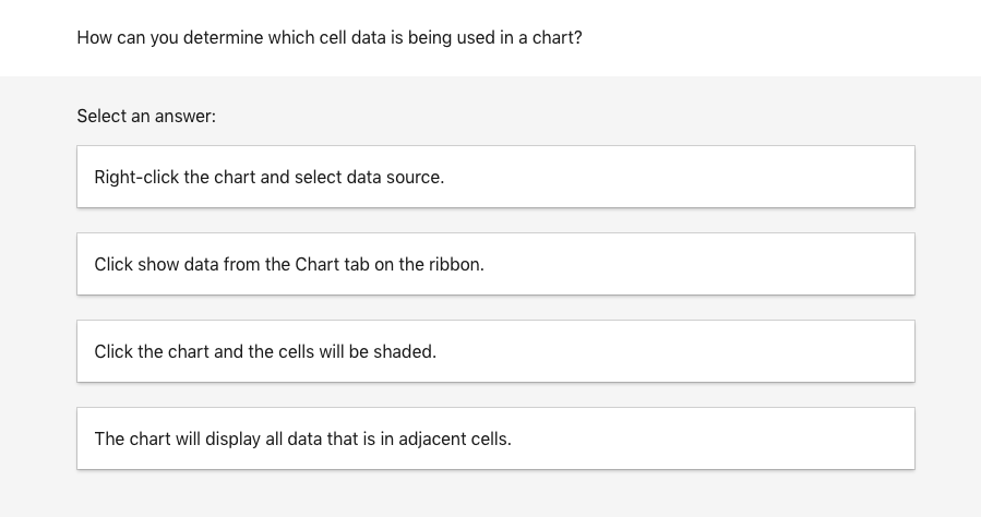 Solved How can you determine which cell data is being used | Chegg.com