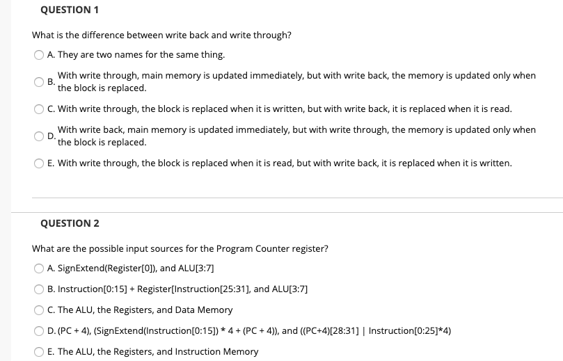 Solved QUESTION 1 B. What is the difference between write | Chegg.com