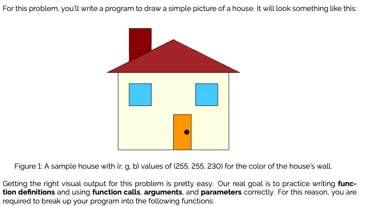 Solved For this problem, you'll write a program to draw a | Chegg.com