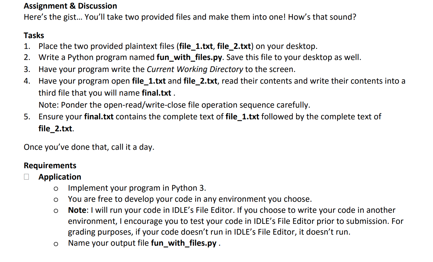 Solved Assignment & Discussion Here's the gist... You'll | Chegg.com