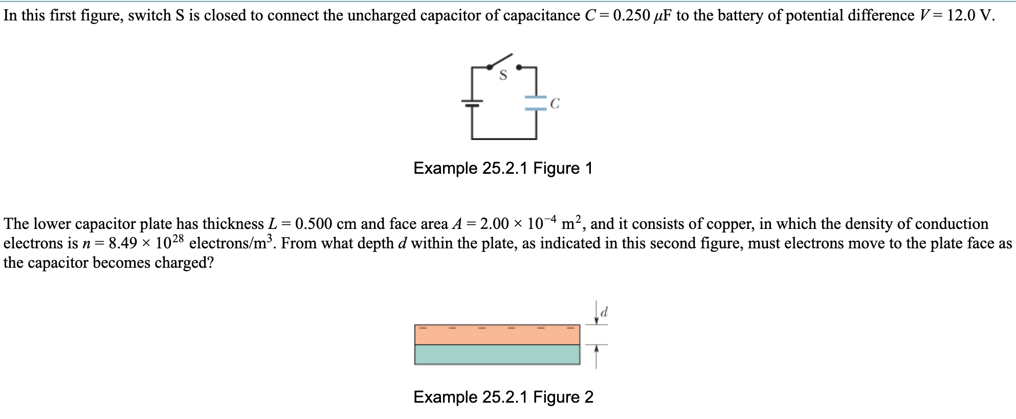 Solved In this first figure, switch S is closed to connect | Chegg.com