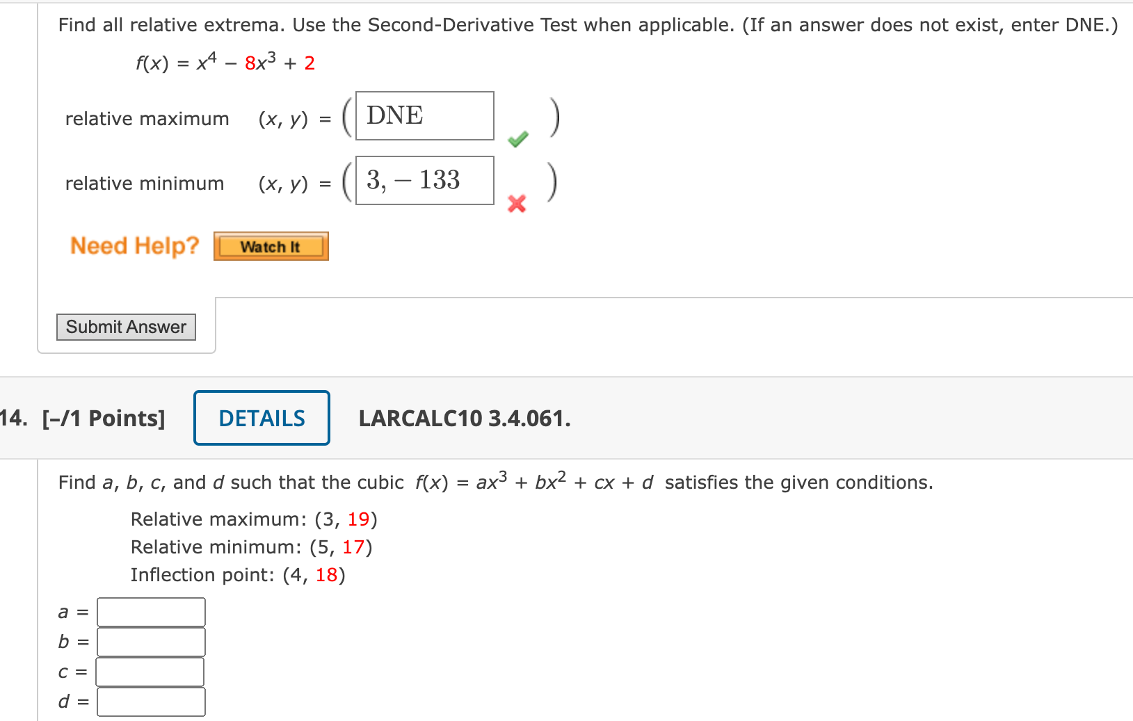 Solved Find all relative extrema. Use the Second-Derivative | Chegg.com