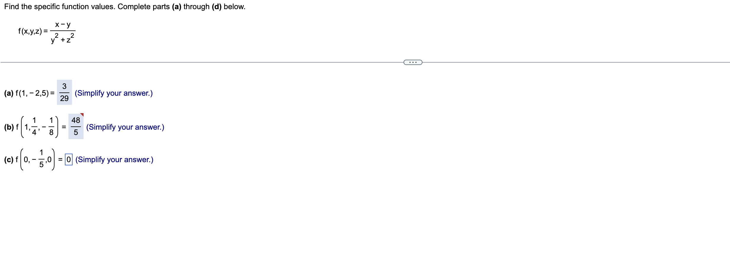Solved Find the specific function values. Complete parts (a) | Chegg.com