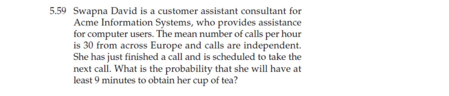 Solved 59 Swapna David is a customer assistant consultant | Chegg.com