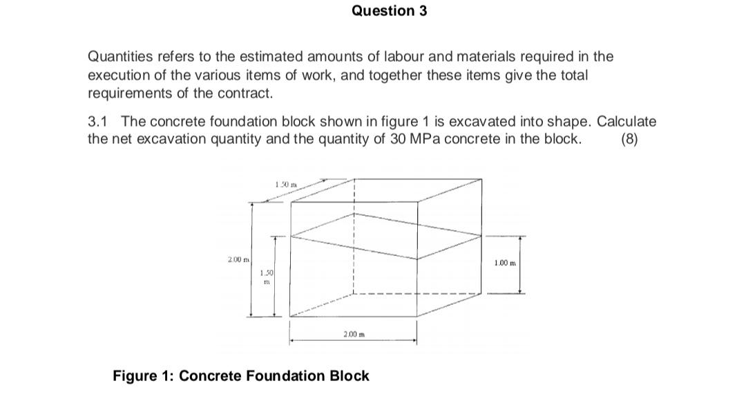 Solved Question 3 Quantities refers to the estimated amounts | Chegg.com