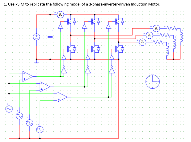 . Use PSIM to replicate the following model of a | Chegg.com