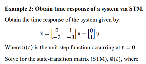 Solved Example 1: Obtain time response of a system via | Chegg.com