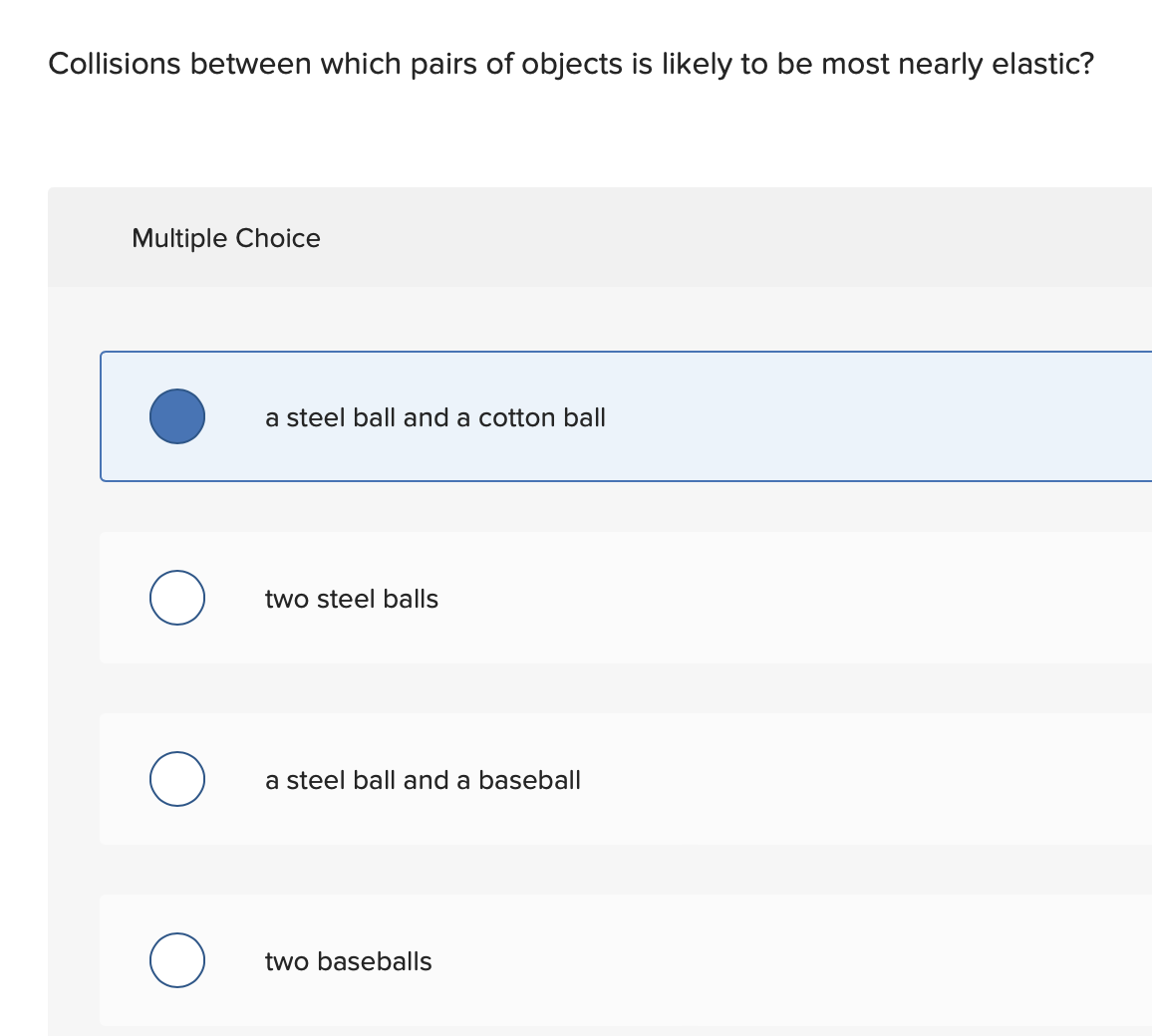Solved Collisions between which pairs of objects is likely | Chegg.com