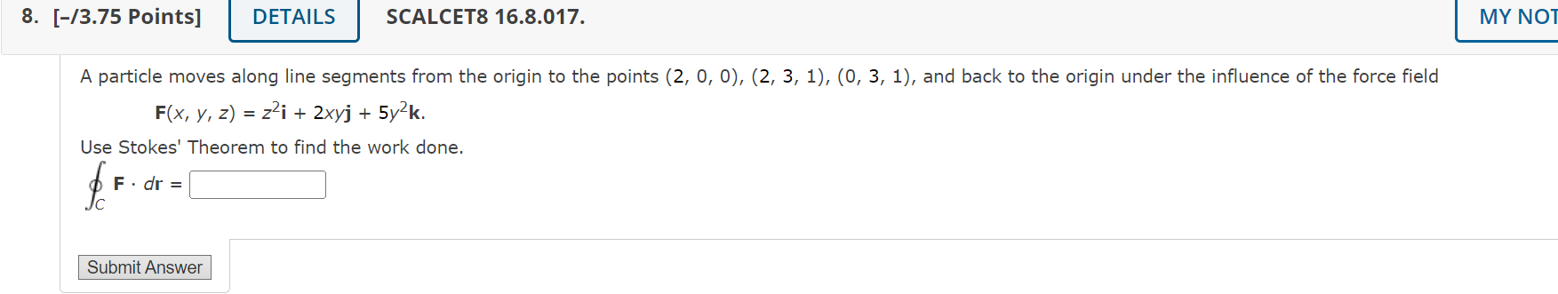 Solved A particle moves along line segments from the origin | Chegg.com