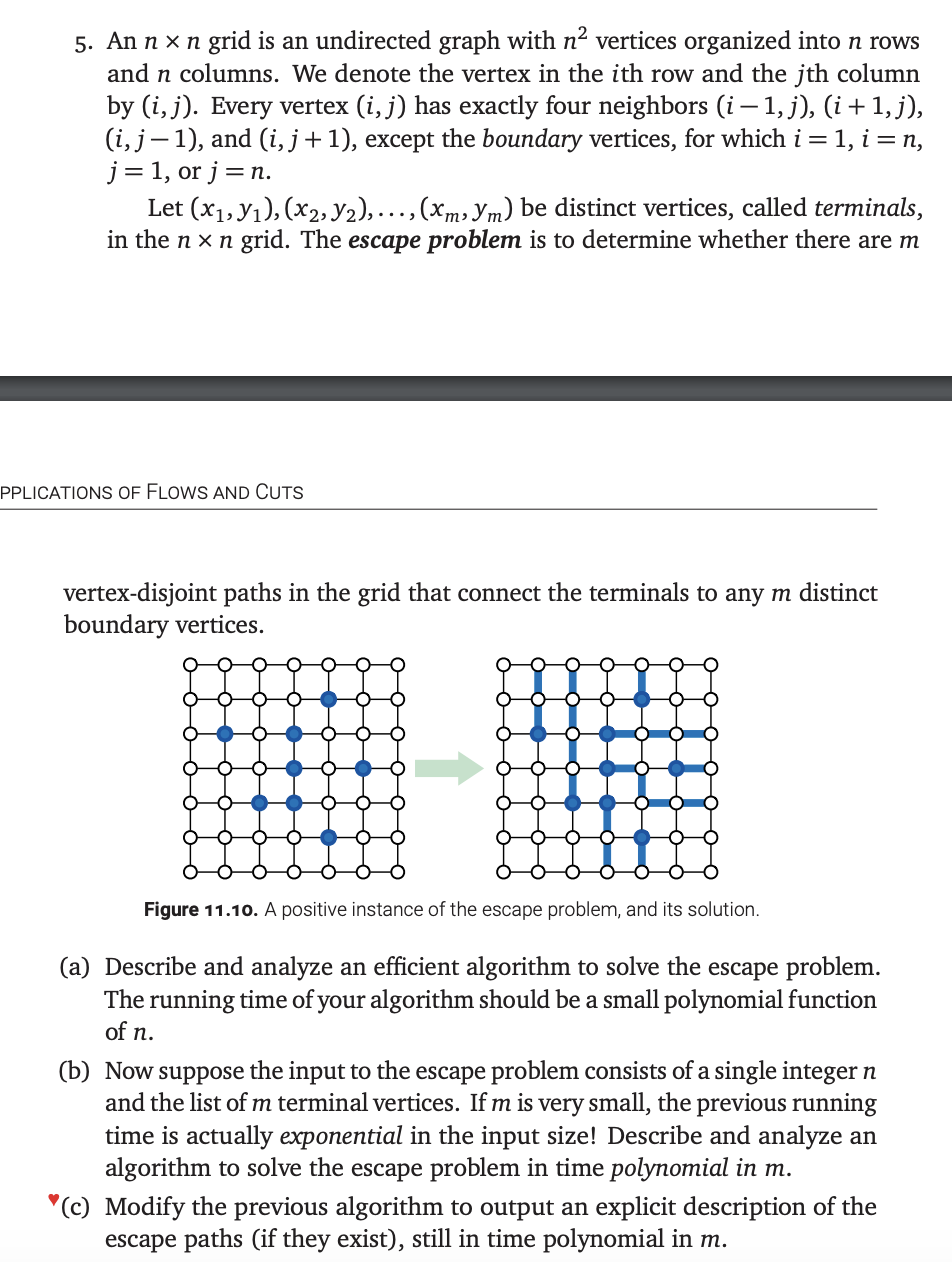 5. An n x n grid is an undirected graph with nạ | Chegg.com