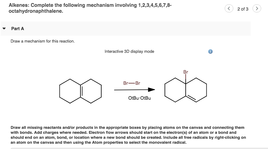 Solved Alkenes: Complete the following mechanism | Chegg.com