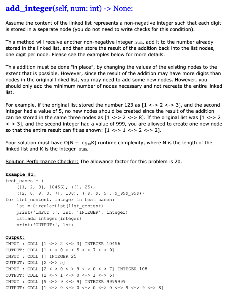 Solved RESTRICTIONS: Cannot use any built-in Python data | Chegg.com