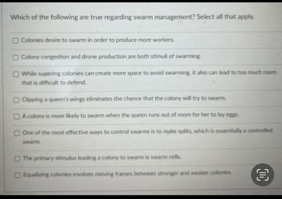 Solved Which of the following are true regarding swarm | Chegg.com