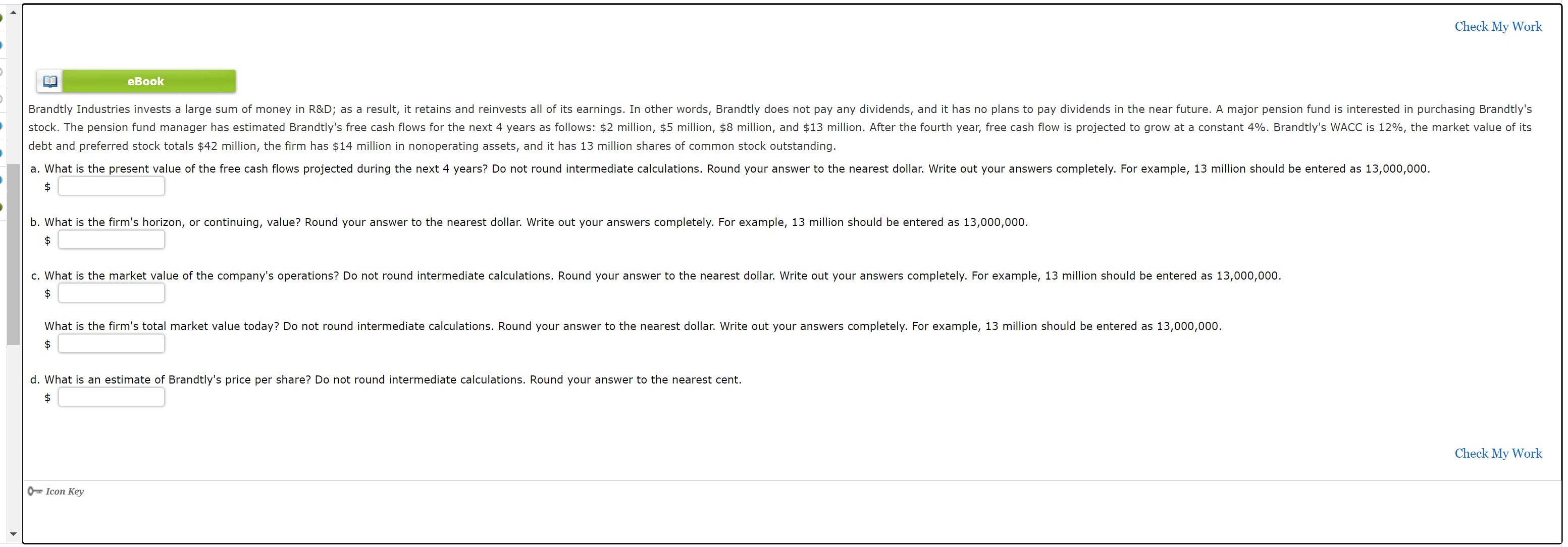 Solved debt and preferred stock totals $42 million, the firm | Chegg.com