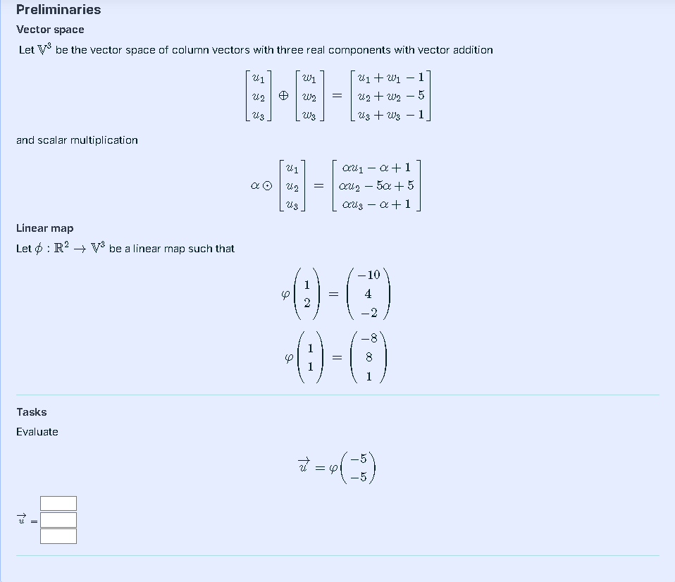 Solved PreliminariesVector spaceLet V3 be ﻿the vector space | Chegg.com