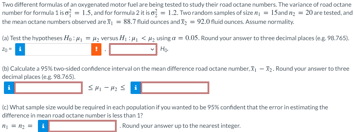 Solved Two different formulas of an oxygenated motor fuel | Chegg.com