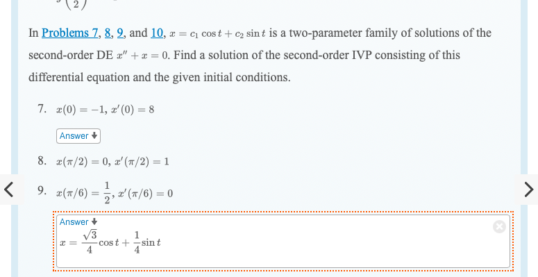 Solved Can you solve the two equations to get C1 and C2 and | Chegg.com