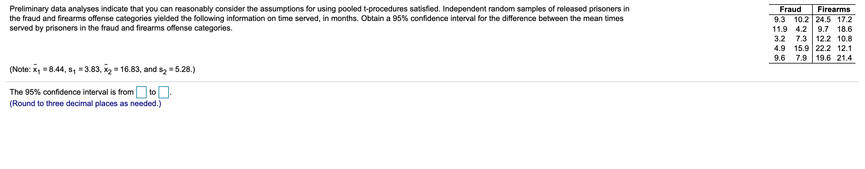 Solved Preliminary data analyses indicate that you can | Chegg.com