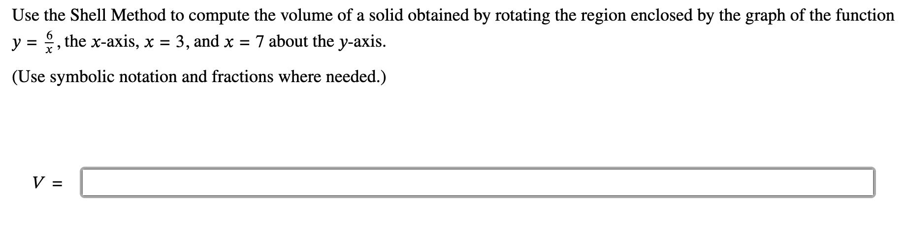 Solved Use the Shell Method to compute the volume of a solid | Chegg.com