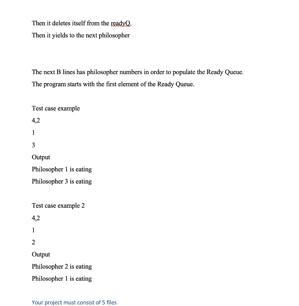 1.Dining Philosophers Problem: Using the semaphores | Chegg.com