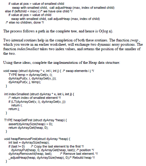 Heaps and Priority Queues In preparation: Read | Chegg.com