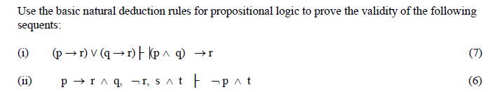 Solved Use the basic natural deduction rules for | Chegg.com