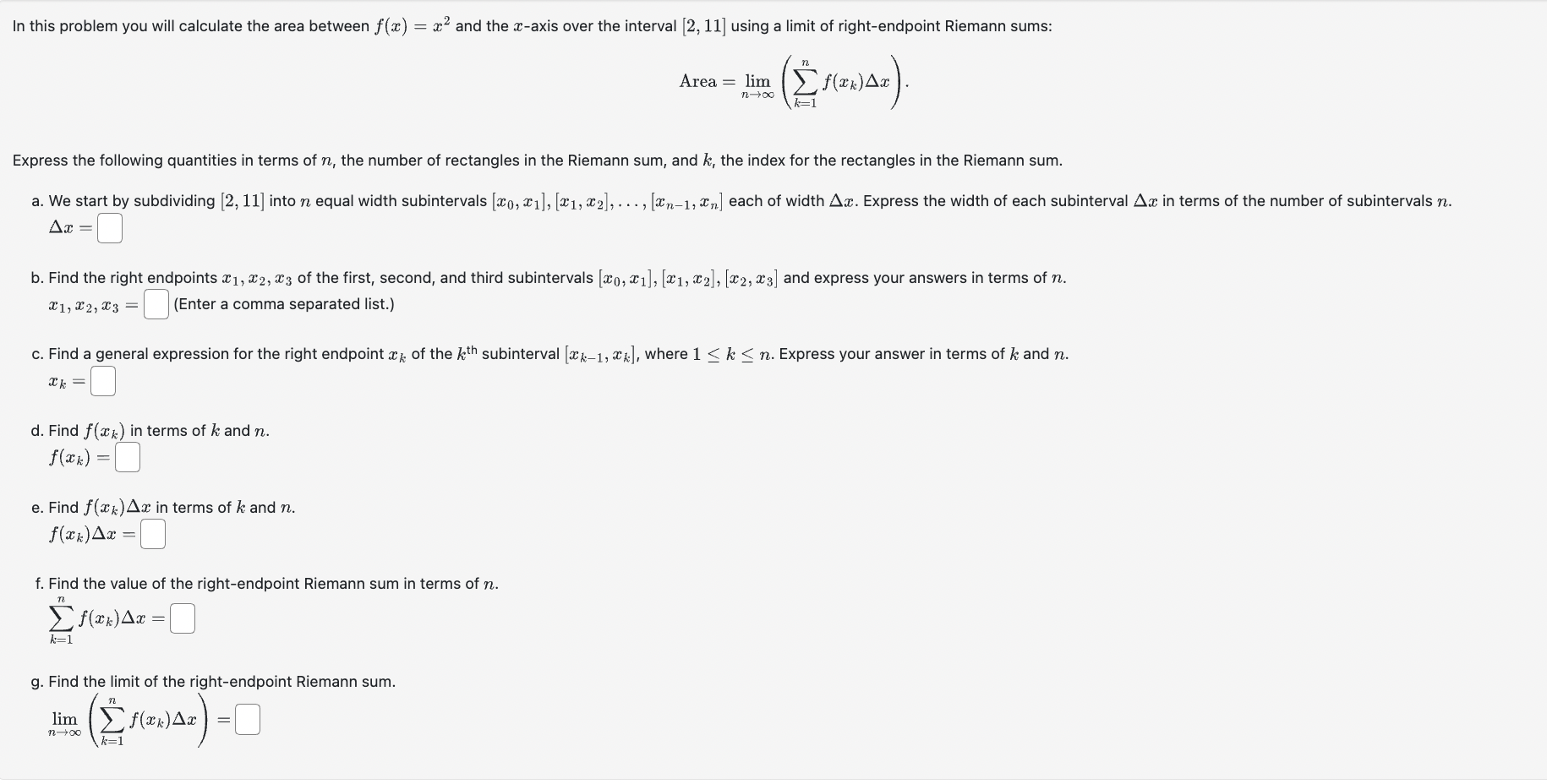 Solved In this problem you will calculate the area between | Chegg.com
