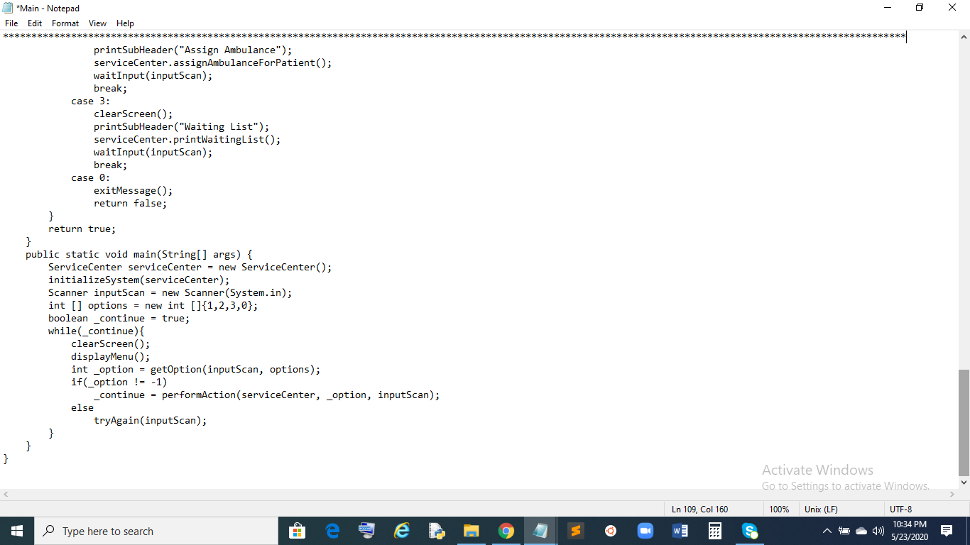 Solved You are a software developer in an Emergency Service | Chegg.com