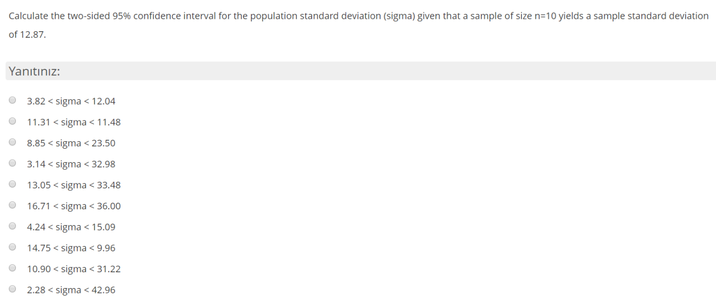 Solved Calculate the two-sided 95% confidence interval for | Chegg.com