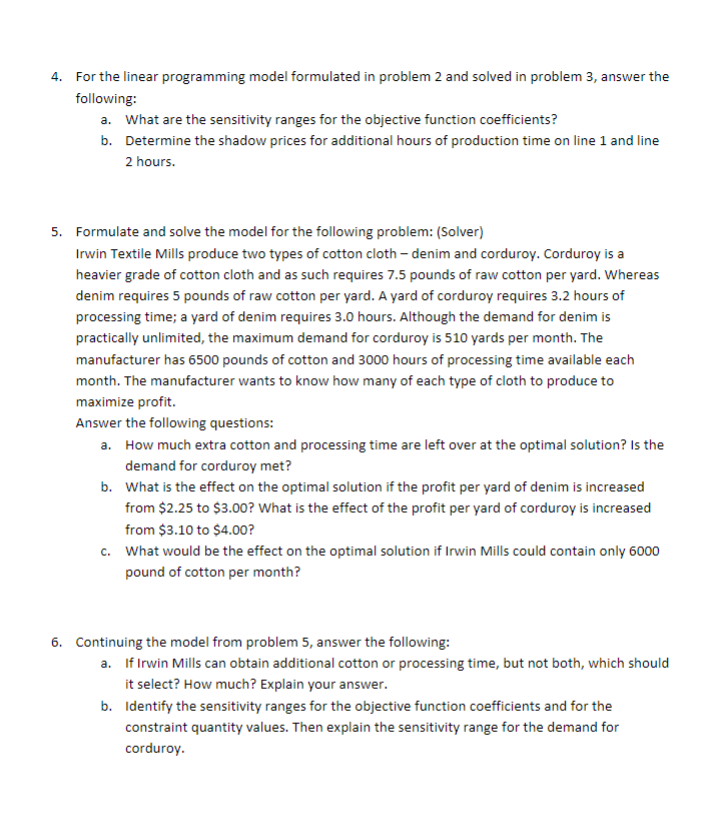 (NOTE: There is an Excel Spreadsheet available for | Chegg.com